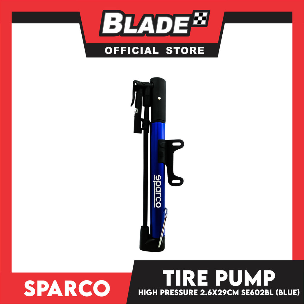Sparco Bicycle Tire Pump Bike Scooter Pump (Blue) SE602BL – blade.ph