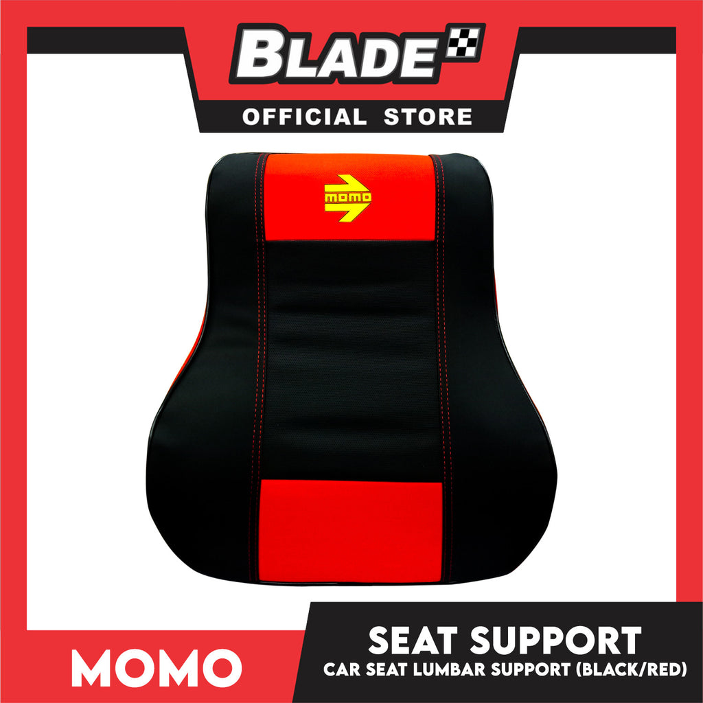 Momo Car Seat Lumbar Support Memory Foam Ergonomic Black /Red – blade.ph