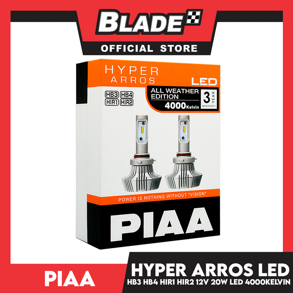 Piaa Hyper Arros Led HB3/HB4/HIR1/HIR2 Warm White 4000 Kelvin 12V-24V – blade.ph