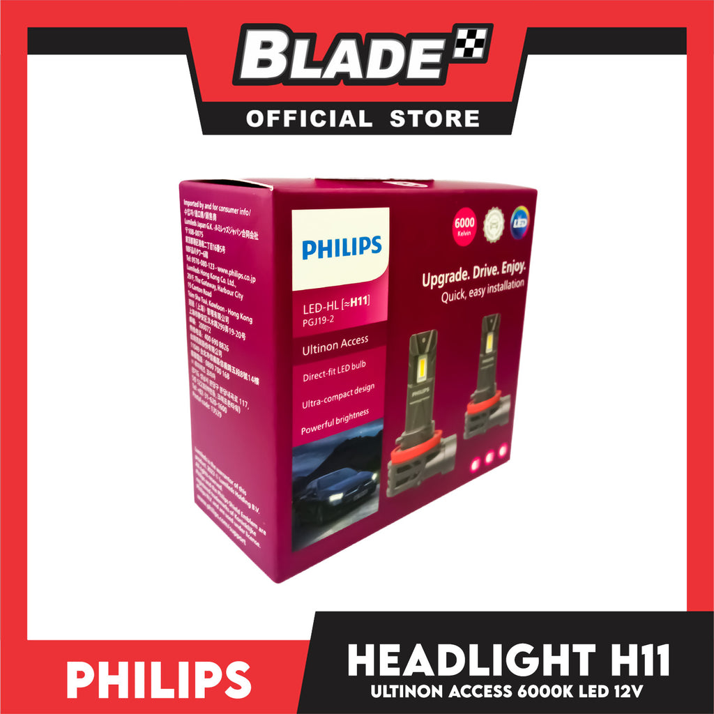 Philips Led-HL H11 Ultinon Acces LUM11362U2500X2 Car Headlights Bulb – blade.ph