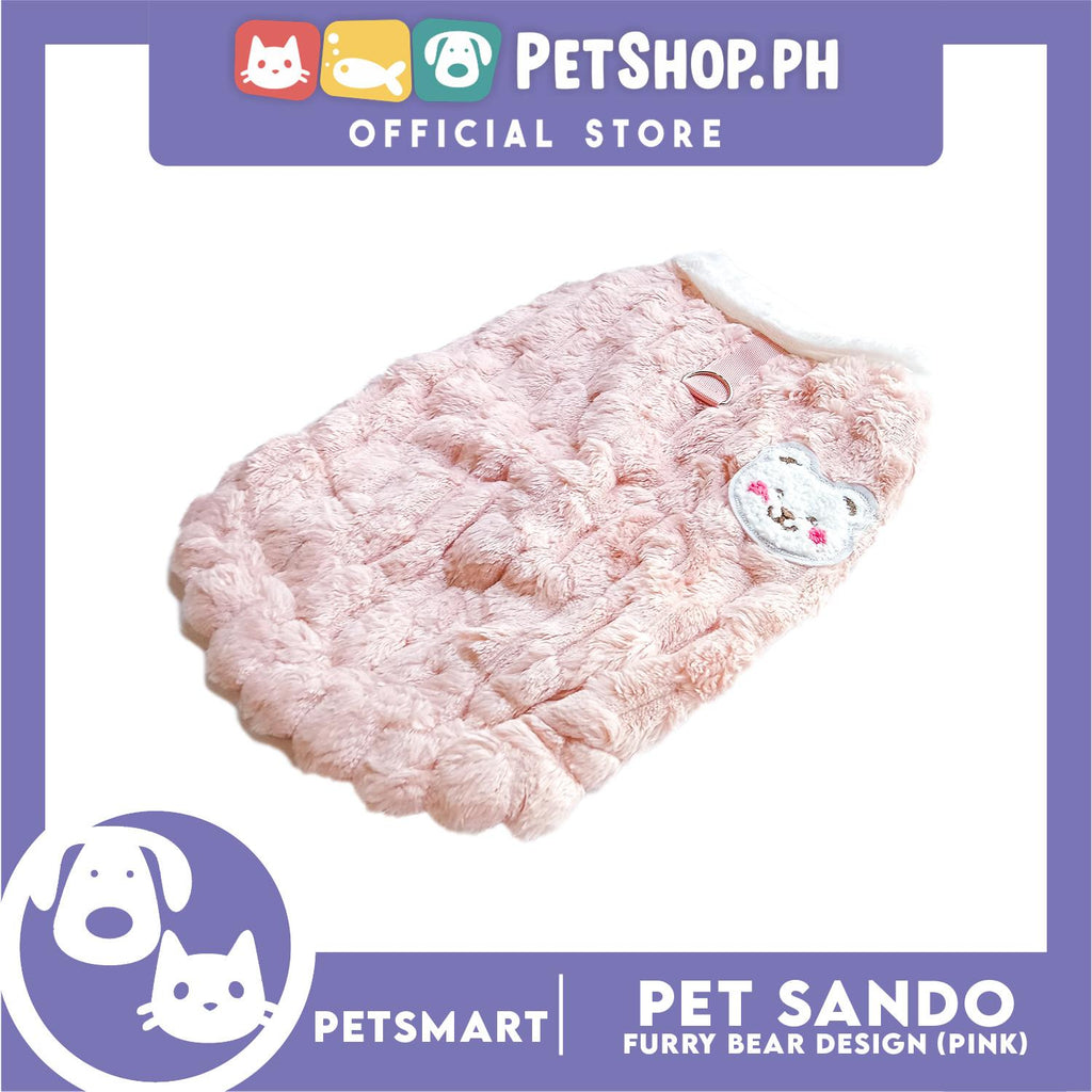 Pet Sando Furry Bear Design Pink (Medium) For Cats and Dogs – blade.ph