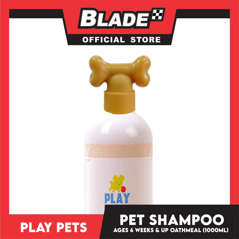 Play Pets Oatmeal Shampoo 1000ml For All Types Of Dogs And Cats – blade.ph