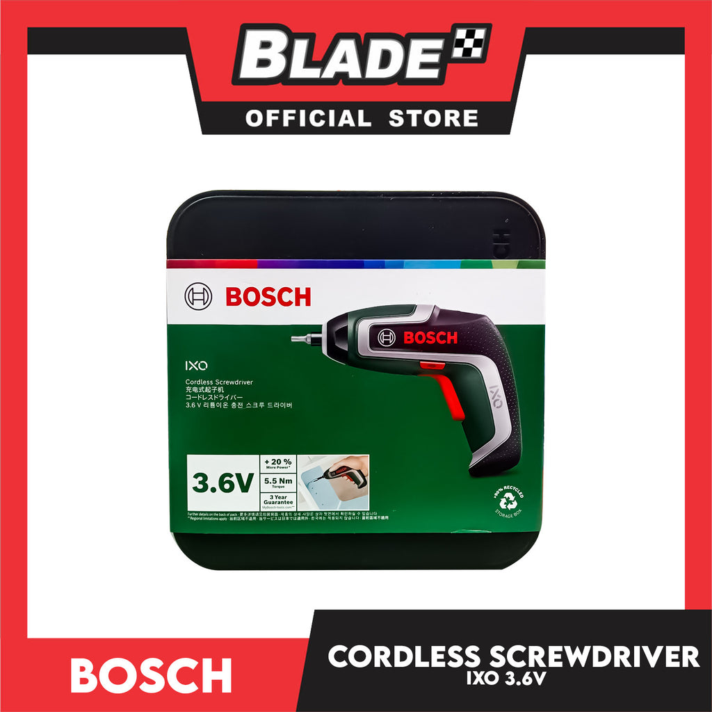 Bosch Cordless Screwdriver IXO 5.5Nm Torque 3.6V Lithium Battery – blade.ph