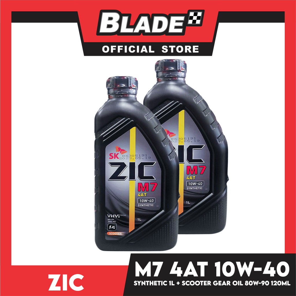 Zic M7 4AT 10W-40 Synthetic Scooter Engine Oil 1L+ Free Scooter Gear O ...