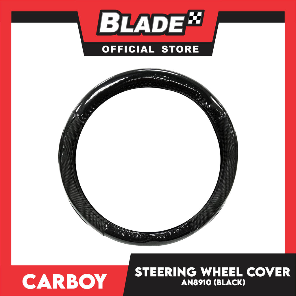 Carboy Steering Wheel Cover AN8910 (Black) for Toyota, Mitsubishi, Hon ...