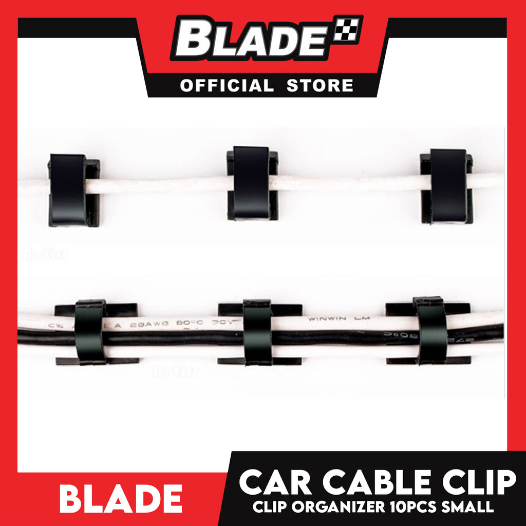 10pcs Small Car Cable Clip Organizer Cable Fixed Seat Self-adhesive Ca ...