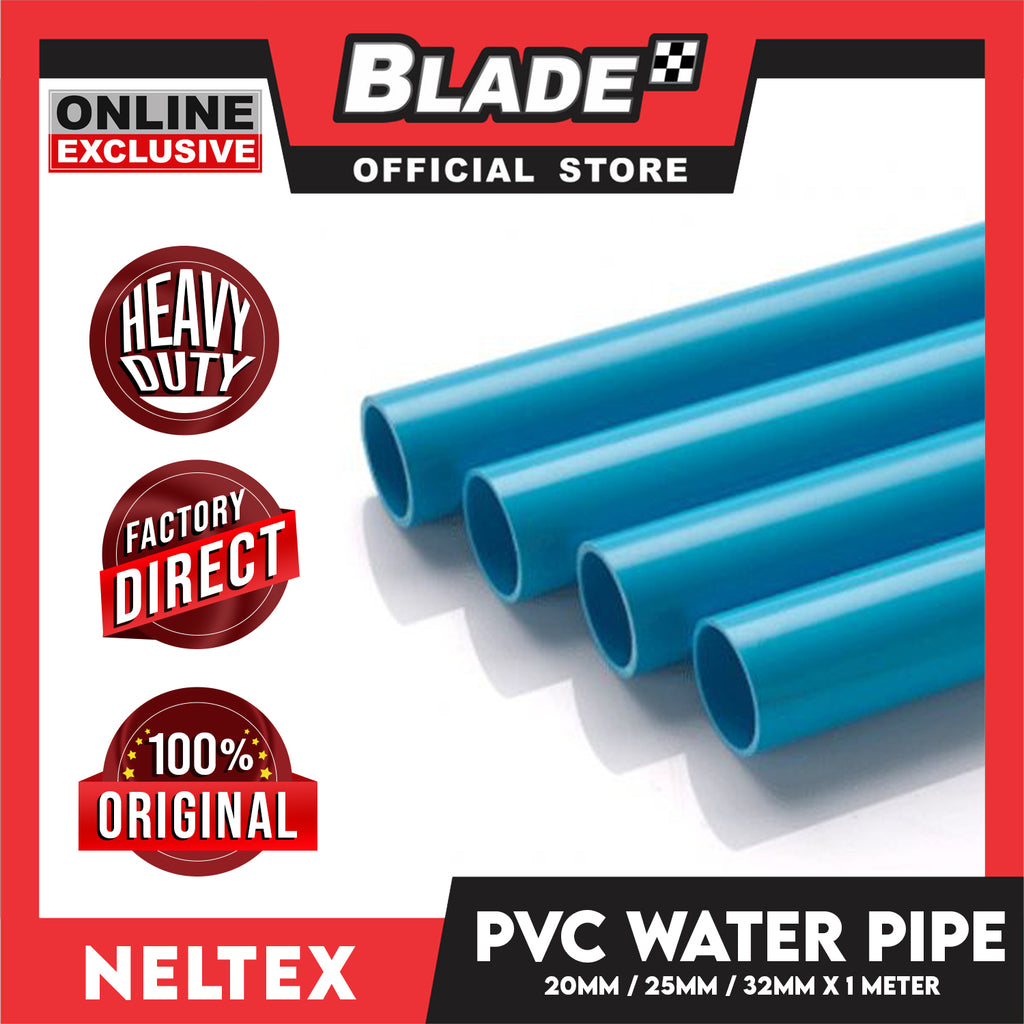 Neltex PVC Water Pipe 20mm (1/2inch) x 1meter (Blue) Waterline Tube Pi ...