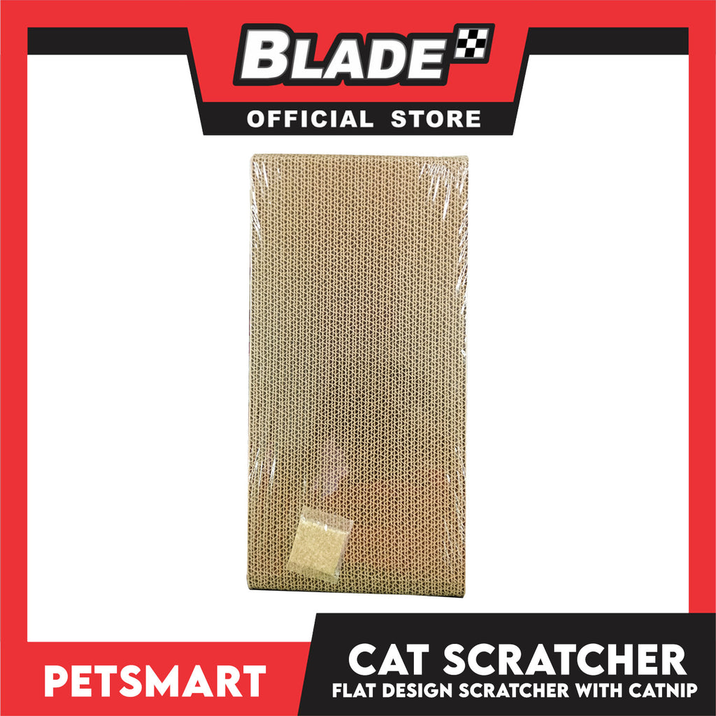 Cat Scratcher Toy Flat Design with Catnip 42cm x 20cm – blade.ph