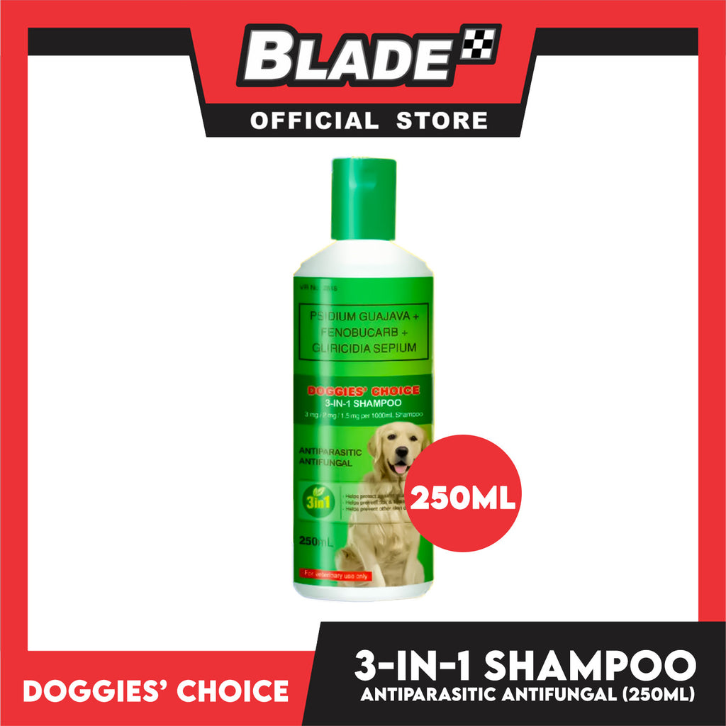 Doggies' Choice 3-IN-1 Dog Shampoo, Antiparasitic Antifungal 250ml ...