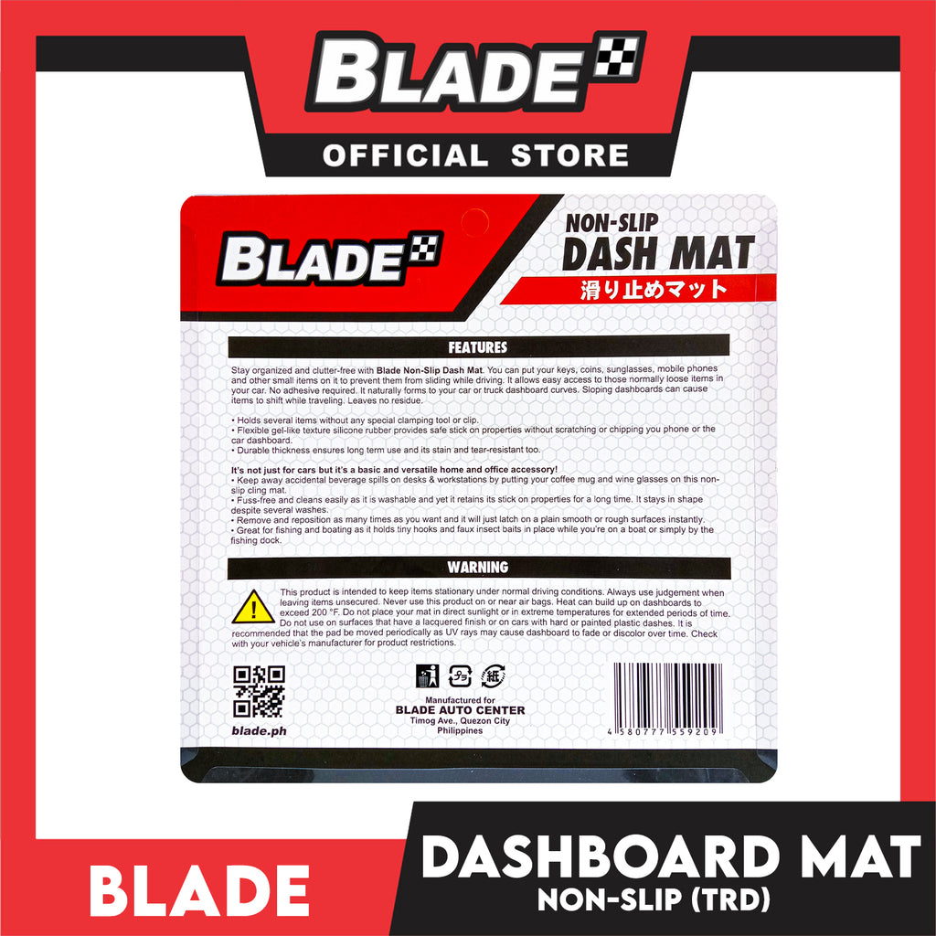 Blade Car Dashboard Mat Non-Slip (TRD Design) 20cm x 13cm – blade.ph
