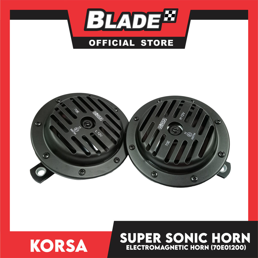 Korsa Super Sonic Electromagnetic Horn 12V (70E01200) Black Color ...