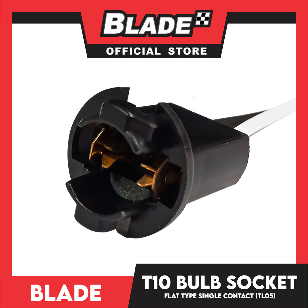 Blade T10 Bulb Socket, Flat Type Single Contact (TL05) – blade.ph