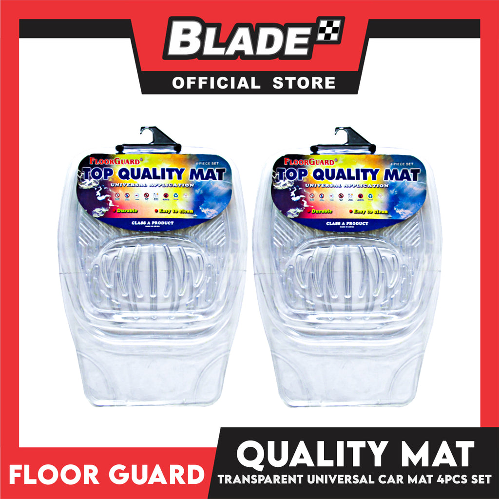 FloorGuard Rubber High Side Transparent Car Mat FGM-5500 PCL (5-Piece ...