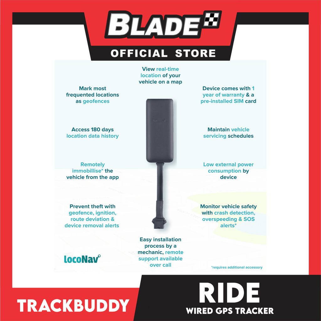 TrackBuddy Ride GPS Tracker wired GPS Tracker for car – blade.ph