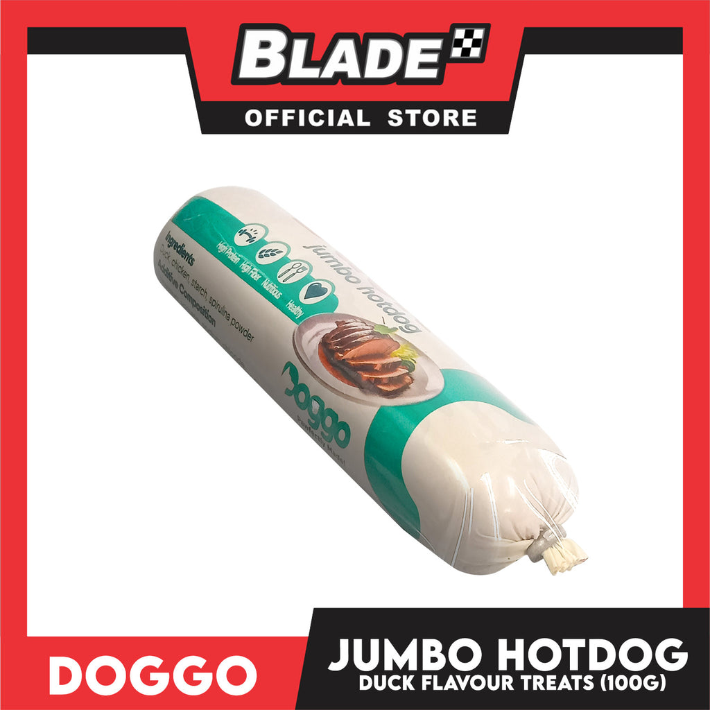 Doggo Jumbo Hotdog Duck Flavor Dog Treats (100g) – blade.ph