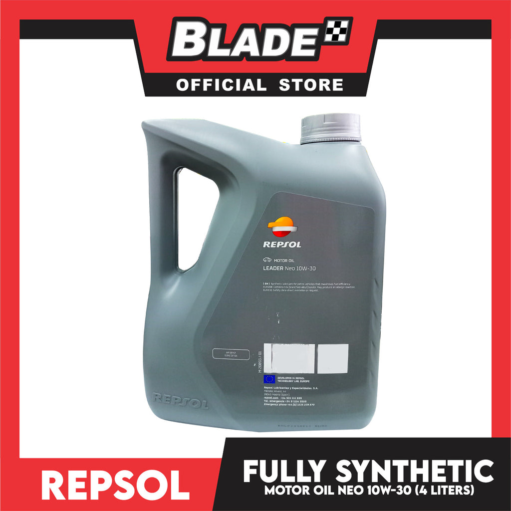 Repsol Leader Motor Oil Neo 10W-30 Fully Synthetic 4 Liters – blade.ph