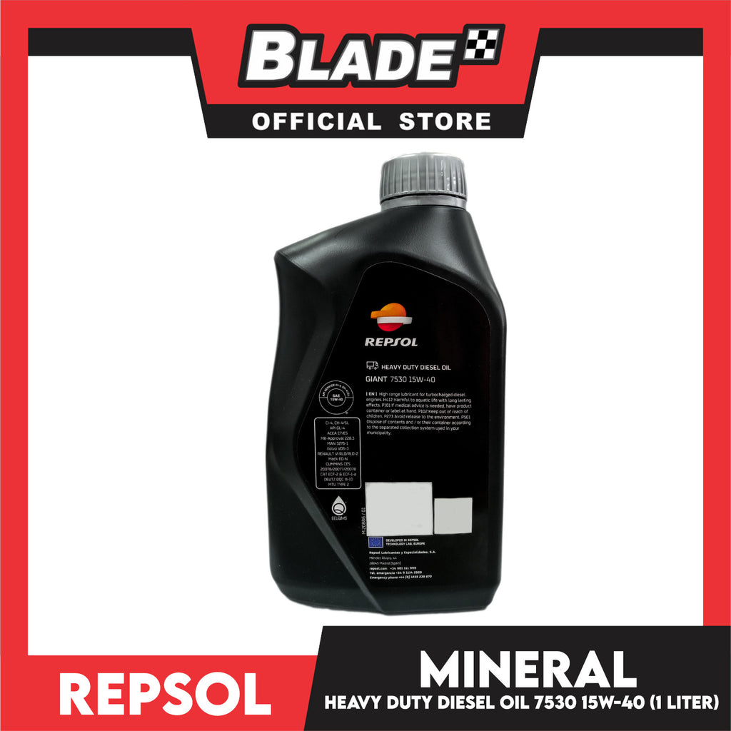 Repsol Giant Heavy Duty Diesel Oil 7530 15W-40 1 Liter – blade.ph