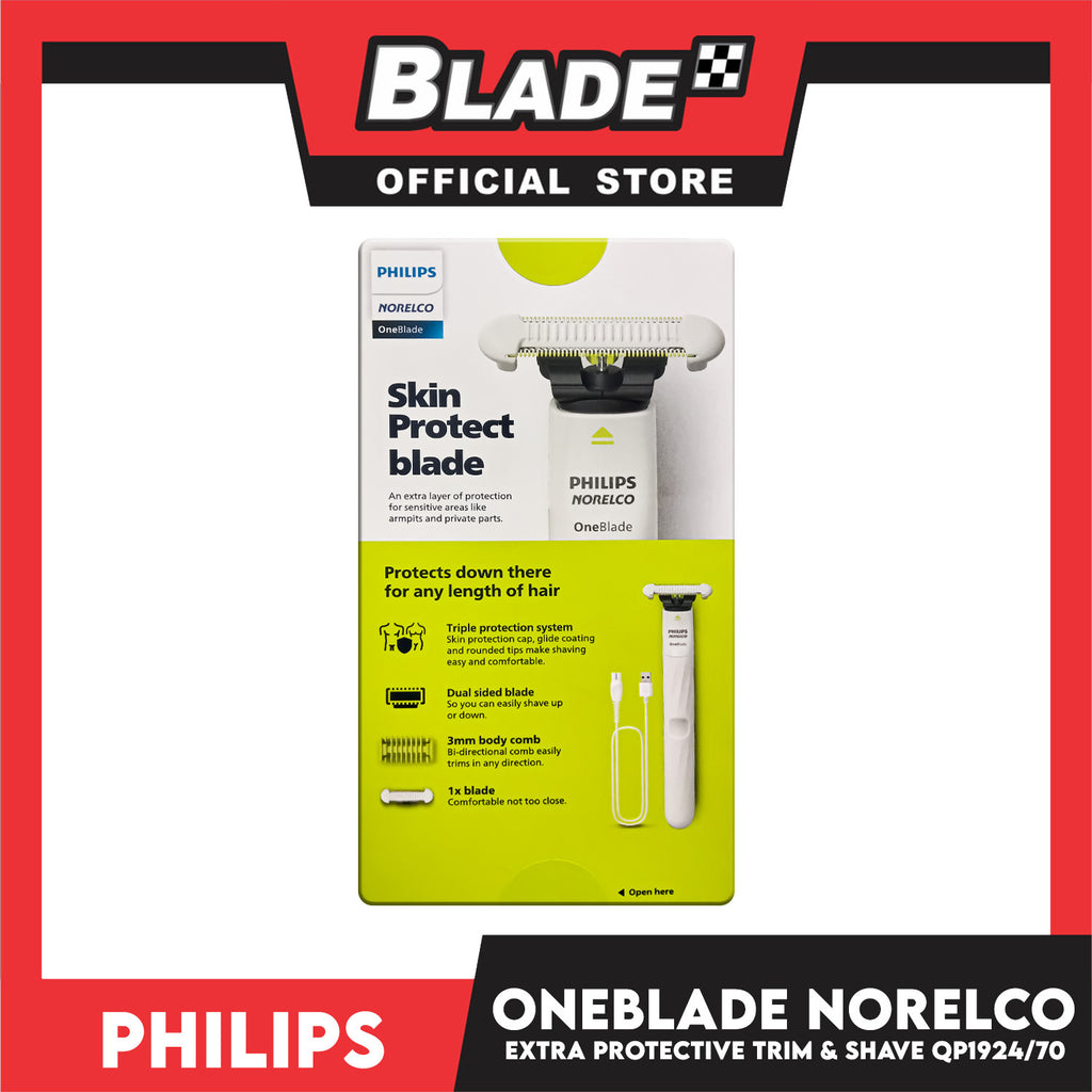 Philips Norelco OneBlade Unisex Intimate Pubic & Personal Body Groomer ...