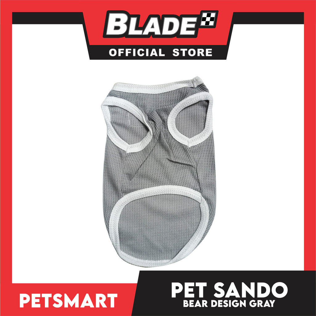 Pet Sando Gray Bear Print Design Large Size (CWYF1731) for cats and do ...