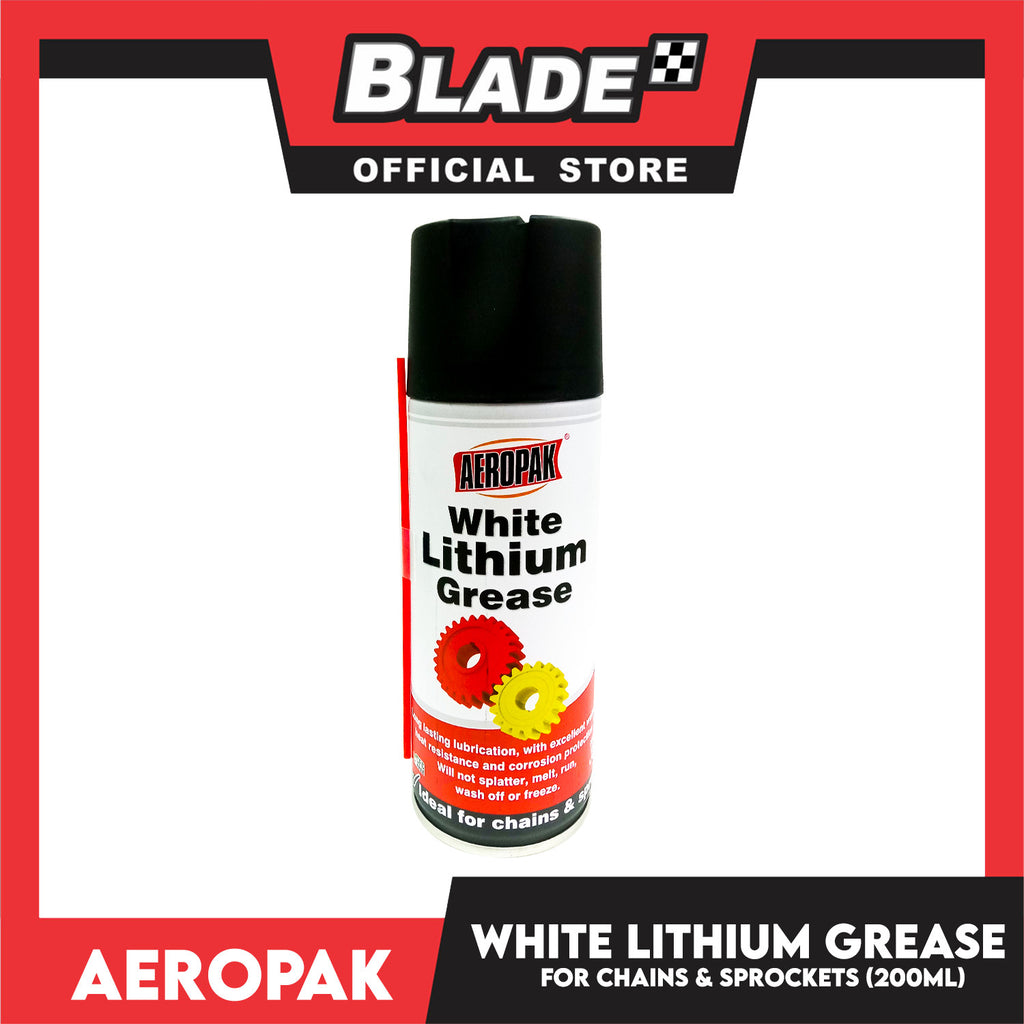 Aeropak White Lithium Grease for Chains and Sprockets 200ml – blade.ph