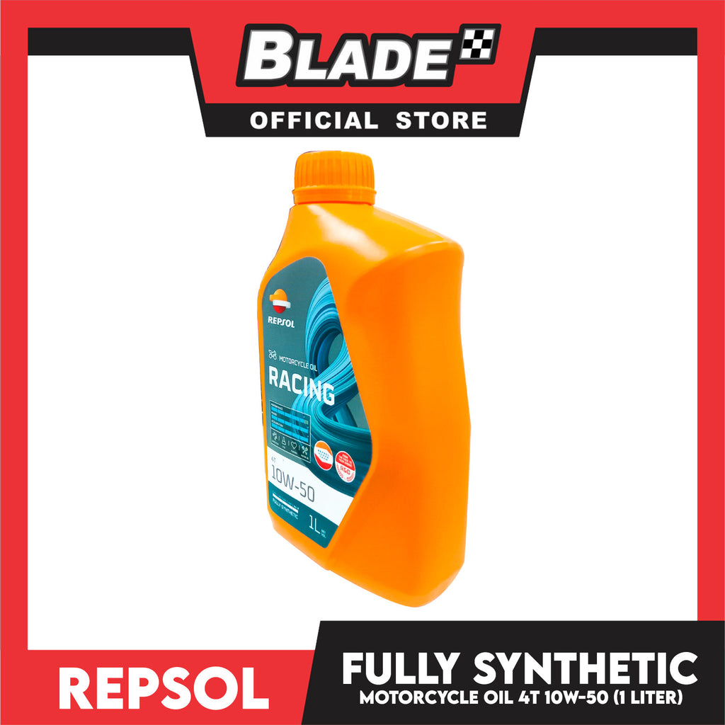 Repsol Motorcycle Oil Racing 4T 10W-50 Fully Synthetic 1 Liter – blade.ph