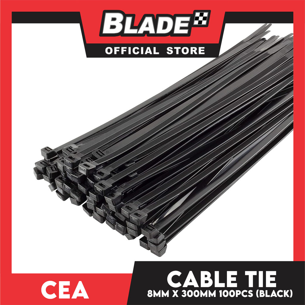 Cea Nylon Cable Tie 12 inches Black (8mm x 300mm) 100pcs/Bag – blade.ph