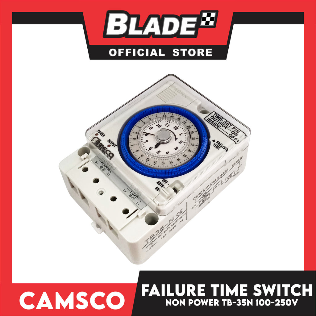 Camsco Non Power Failure 24 Hours Time Switch TB-35N with Backup Batte ...