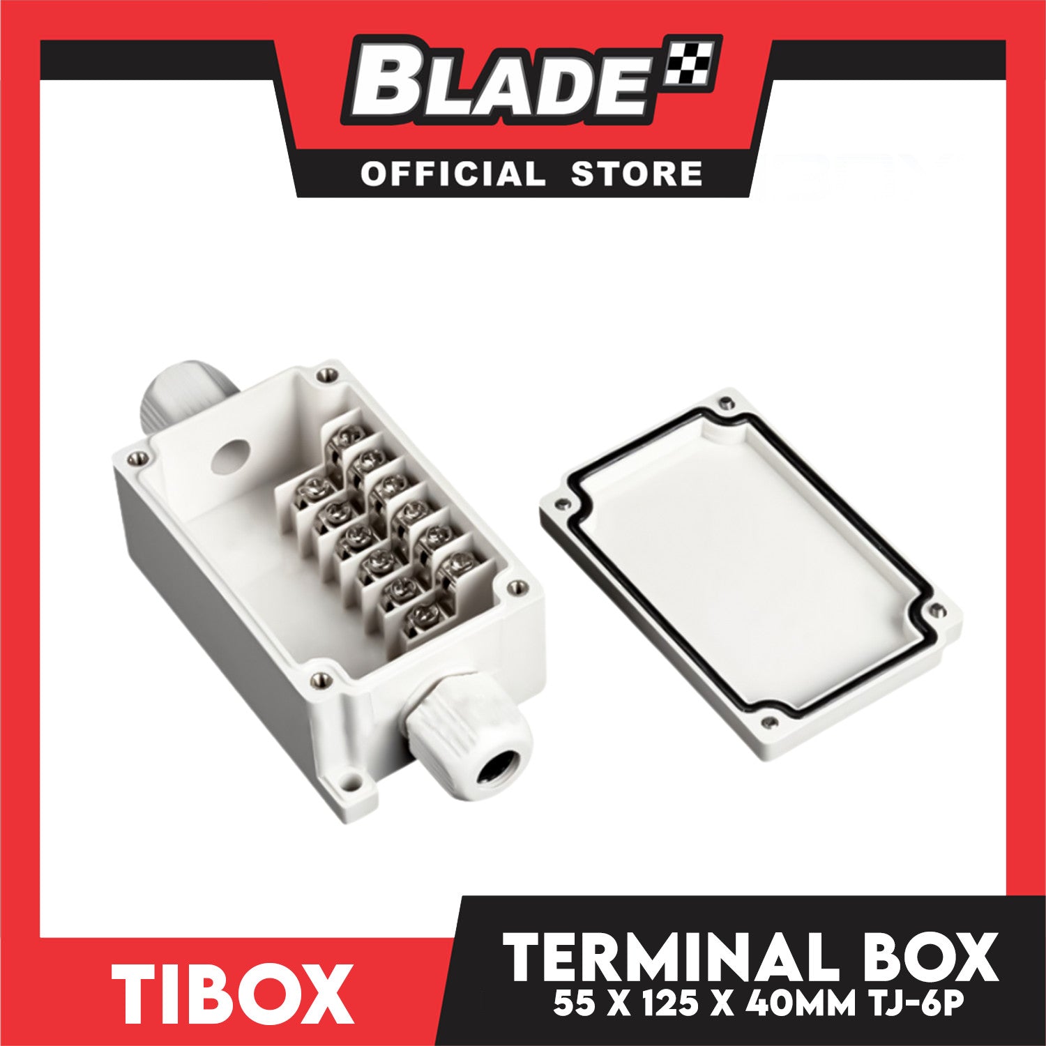 Tibox TJ Series Terminal Block Box TJ-6P IP66 – blade.ph