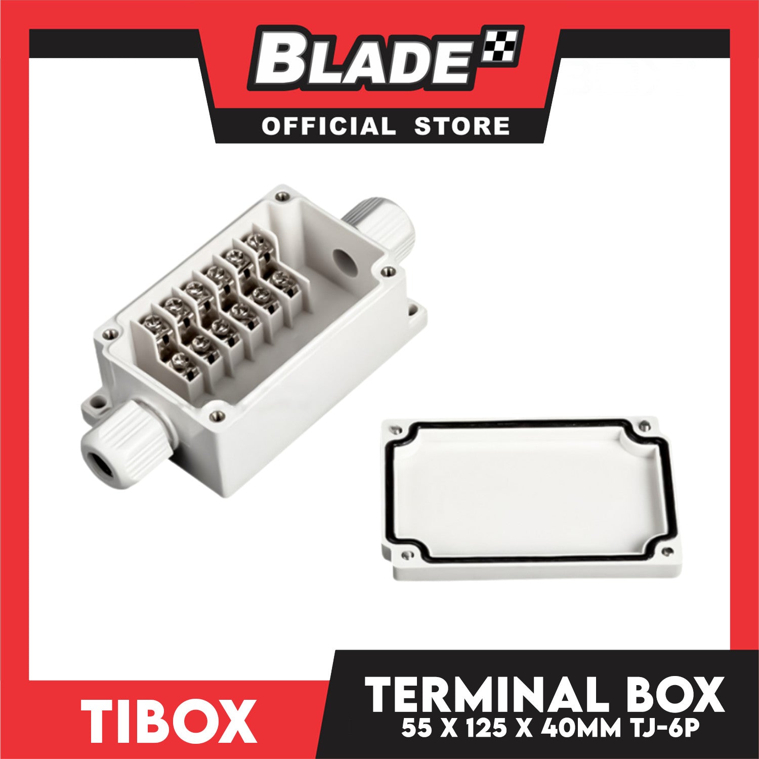 Tibox TJ Series Terminal Block Box TJ-6P IP66 – blade.ph