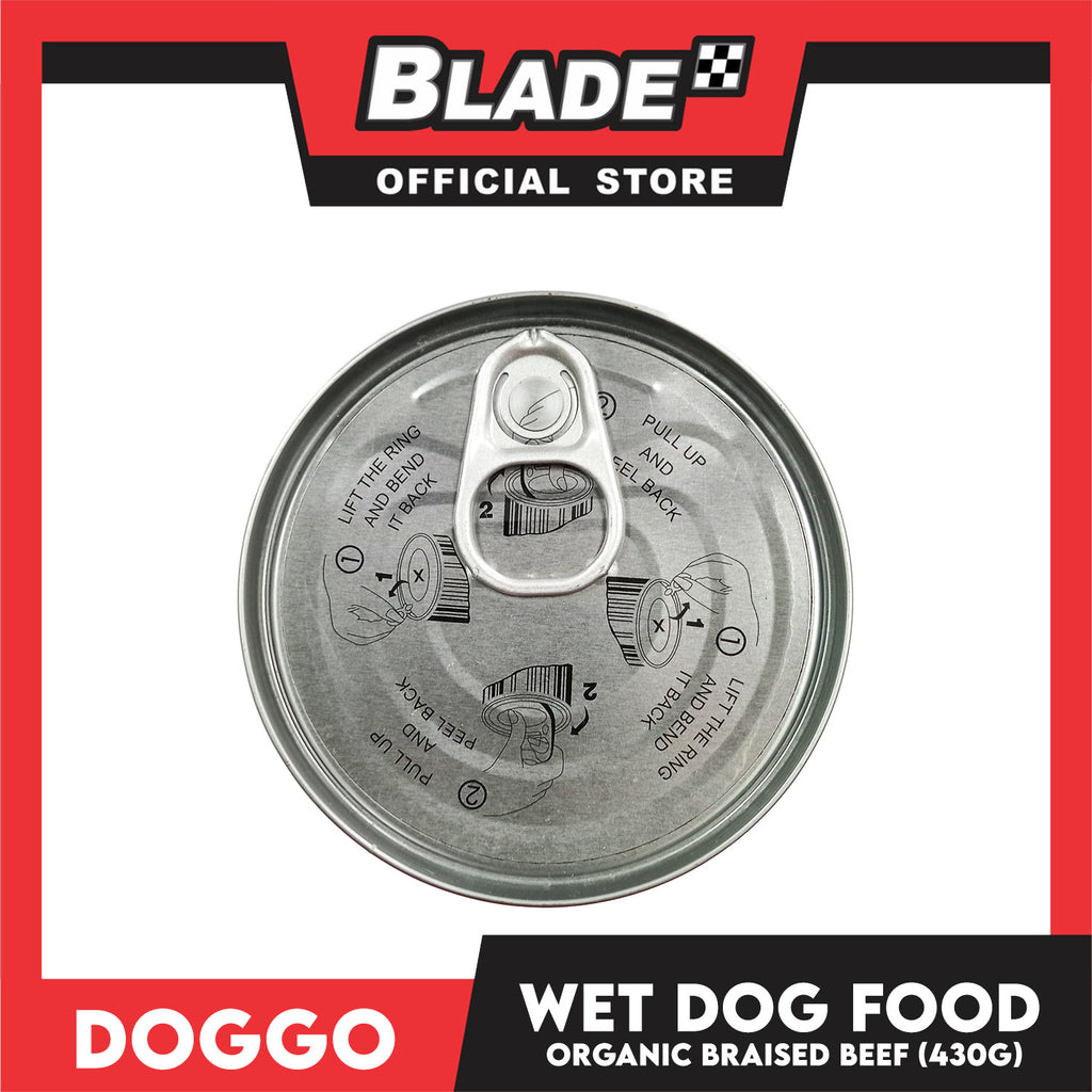 Doggo Organic Braised Beef Canned Dog Food (430g) – blade.ph
