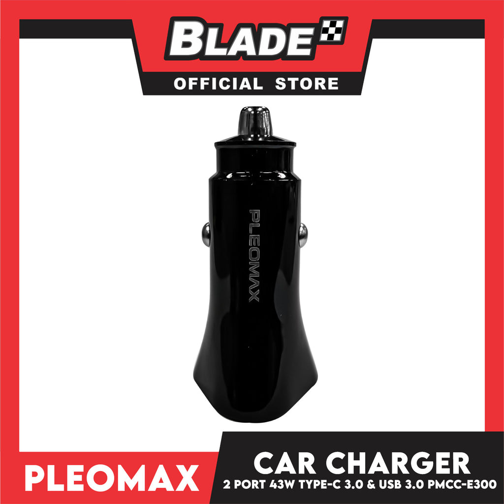 Pleomax Ultra-fast Car Charger 2-port PD QC 43W PMCC-E300 – blade.ph