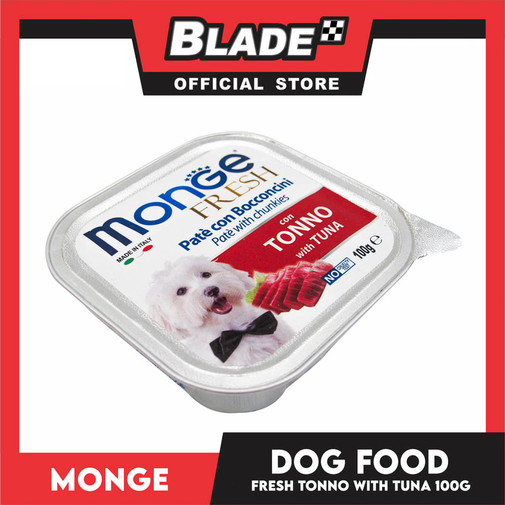 Monge Fresh Pate And Chunkies 100g (Tachinno With Turkey) Dog Wet Food ...