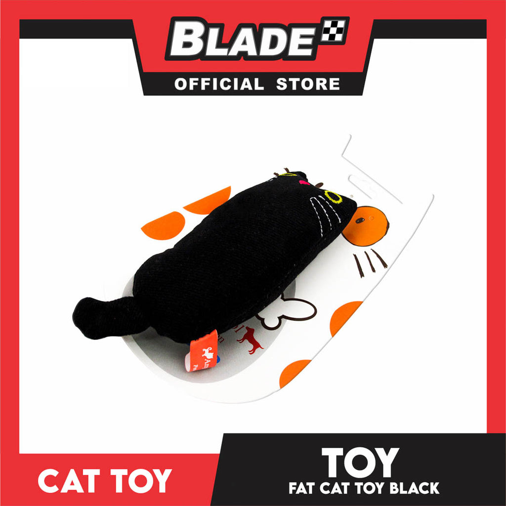 Amy Carol Fat Cat Toy Catnip (Black) Interactive Plush Cat Toy – blade.ph