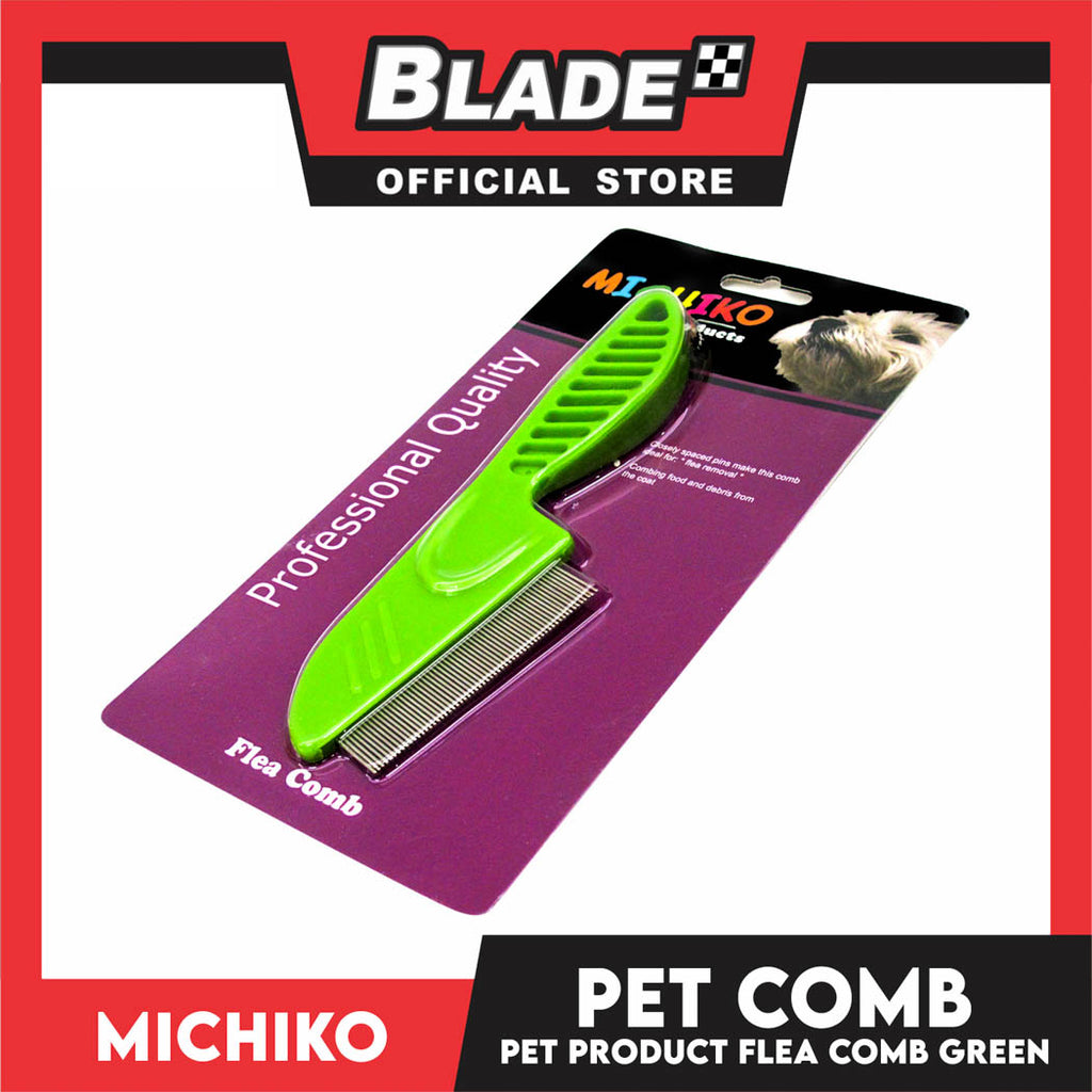 Michiko Flea Pet Comb (Green) – blade.ph