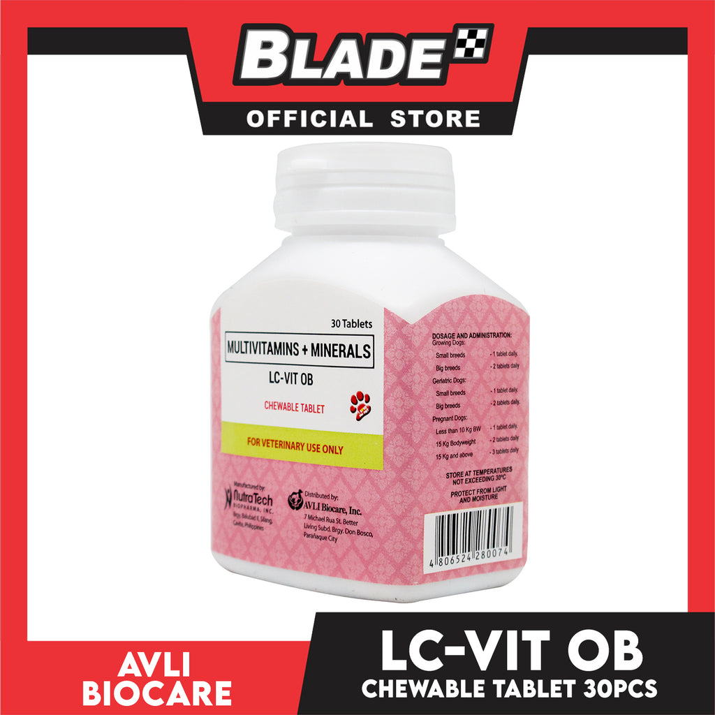 Lc-Vit OB Multivitamins Chewable Tablet 30 Tablets – blade.ph