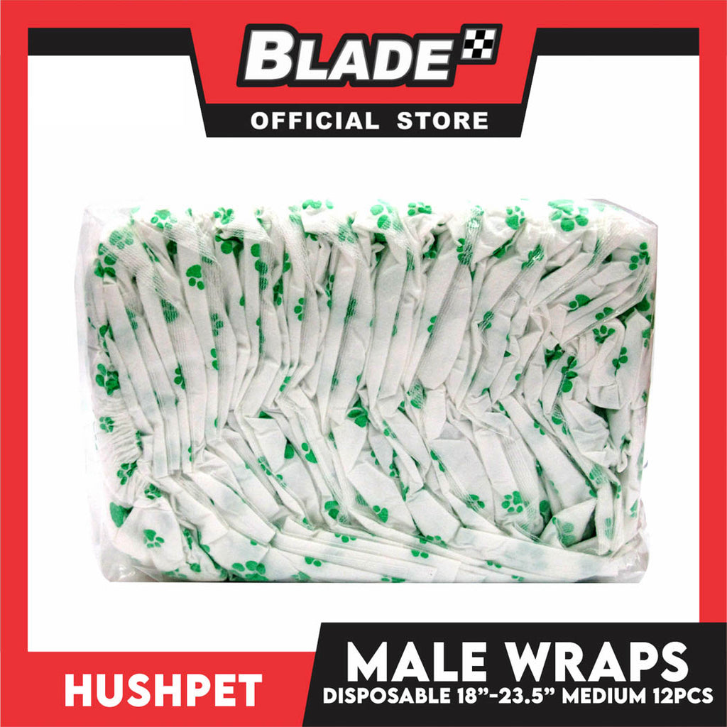 Hushpet Male Wrap Disposable Dog Diaper 12pcs. (Medium) – blade.ph