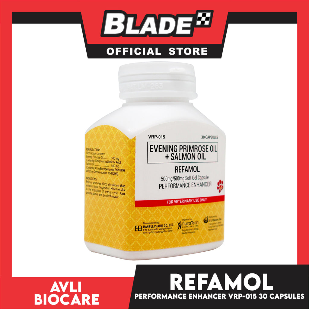 30pcs Refamol Capsules Evening Primrose Oil with Salmon Oil 500mg Perf ...