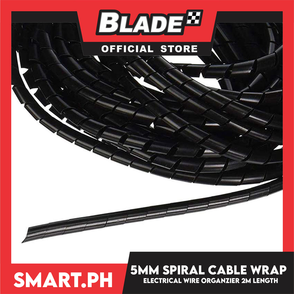 2meters Cable Spiral Wrap Band Wire Tube Cord Management 12mm CS-15 (B ...