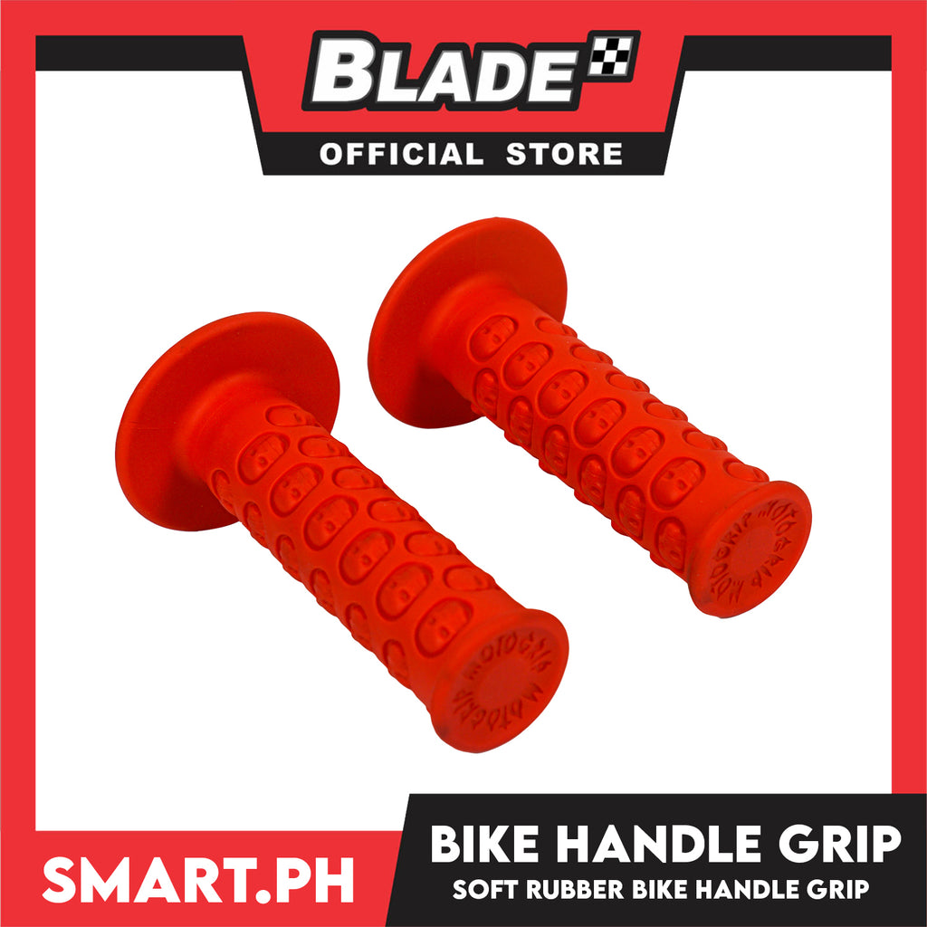Bicycle Nice Handle Grip (Red Color, Skull Design) Comfortable Handleb ...