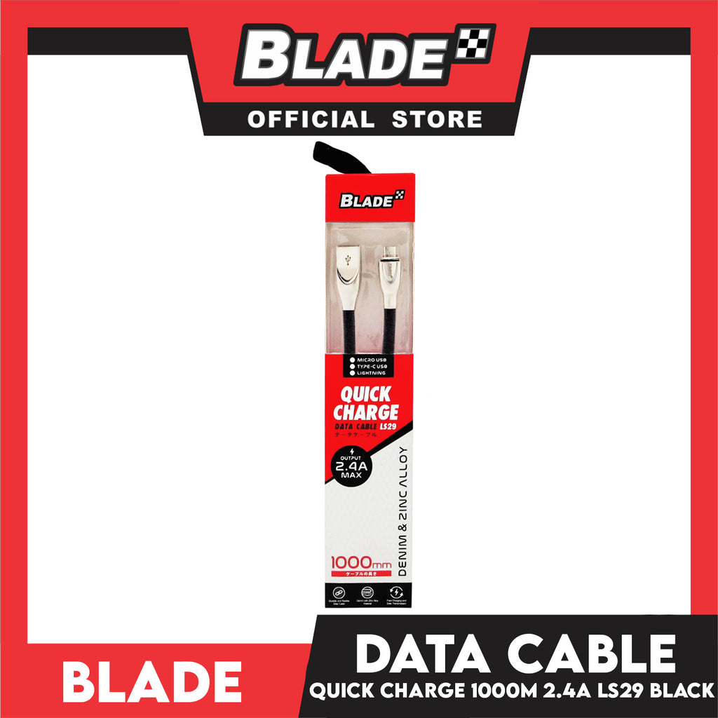 Blade Data Cable Denim and Zinc Alloy Micro-USB 2.4A LS29 1000mm for A ...