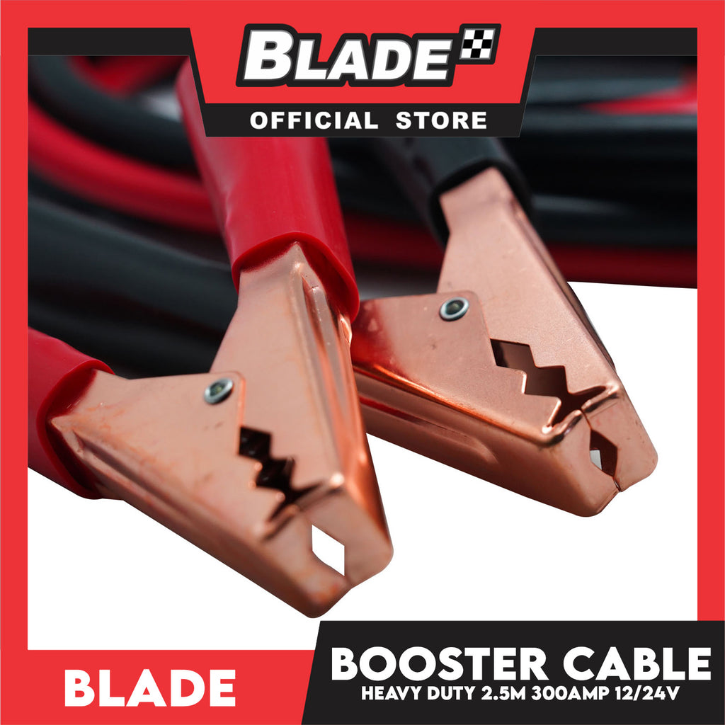 Blade Booster Cable 300AMP Heavy Duty 2.5M 12/24V- Tangle Free Auto Bo ...
