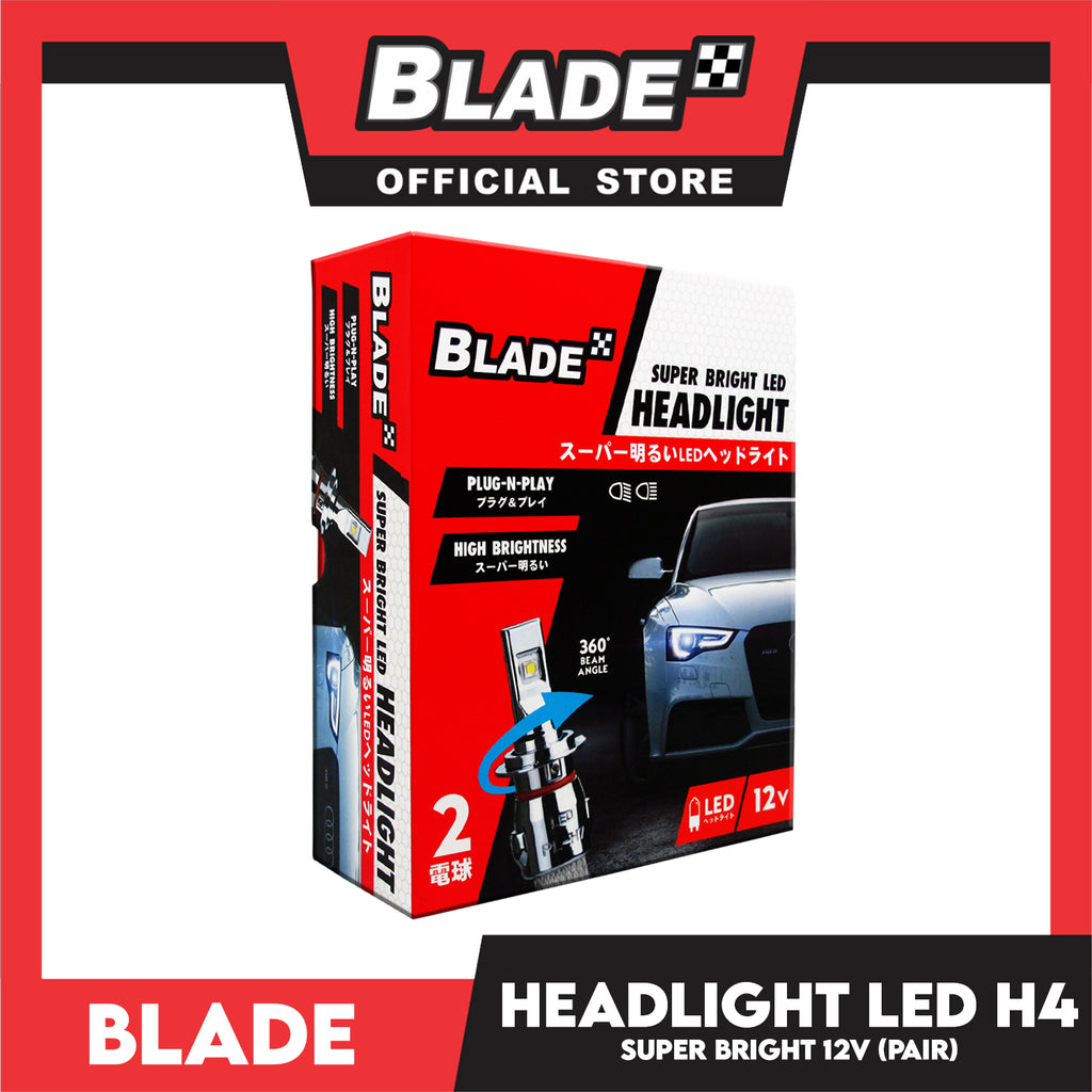 Blade Super Bright LED Auto Headlight H4 12V (Pair) Headlight Lamps, L ...