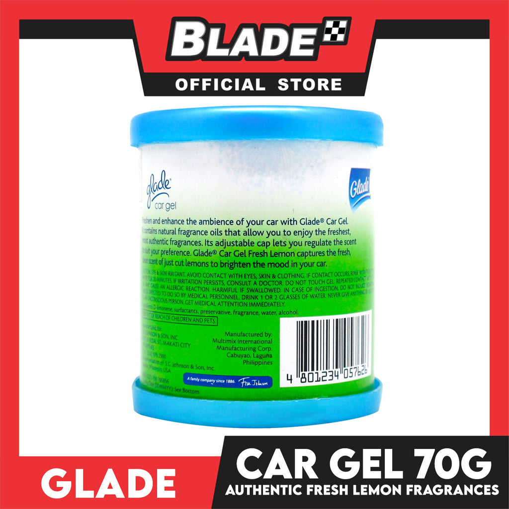 Glade Car Gel Air Freshener 70g (Fresh Lemon) – blade.ph