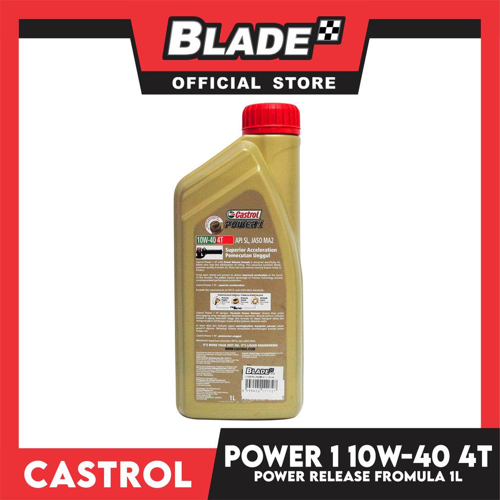 Castrol Power'1 10W-40 4T Power Release Formula – blade.ph