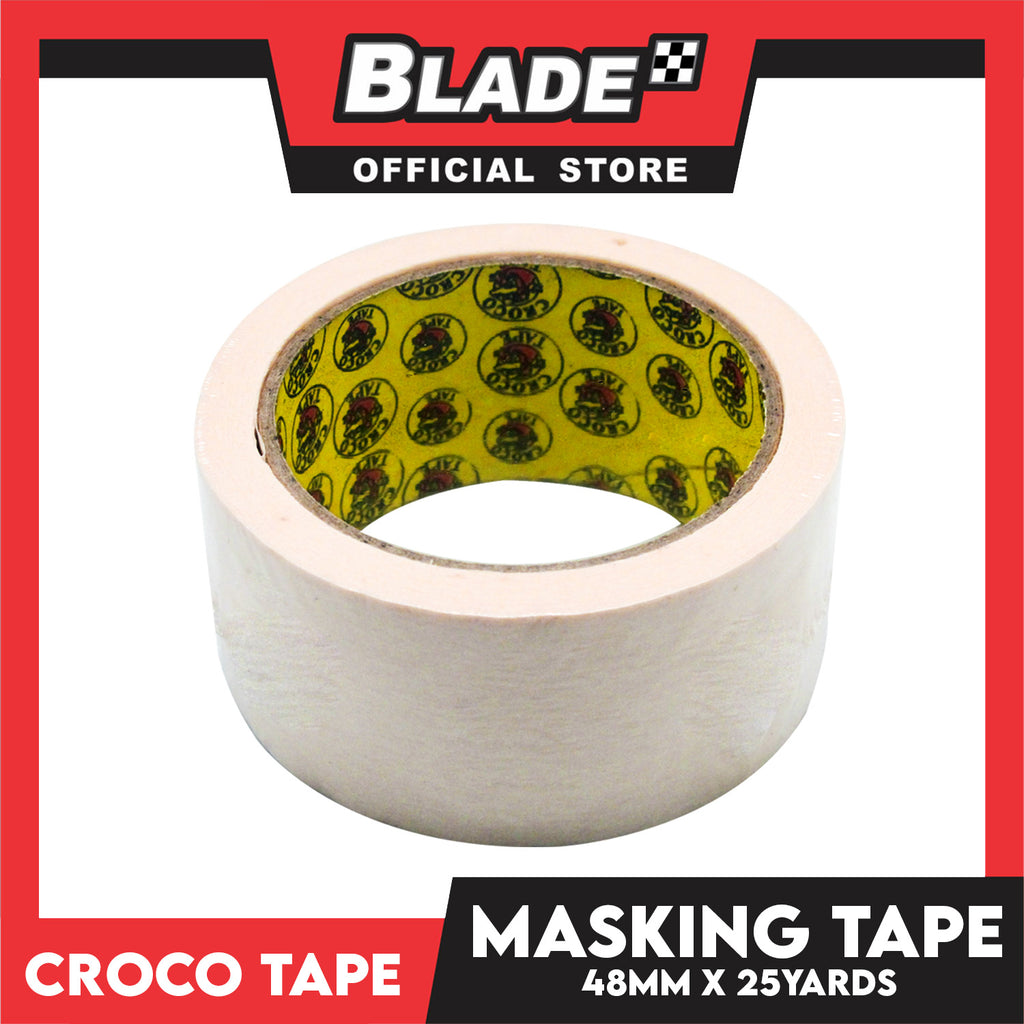 Croco Tape Masking Tape 48mm x 25yards (Beige) General Purpose for Hom ...