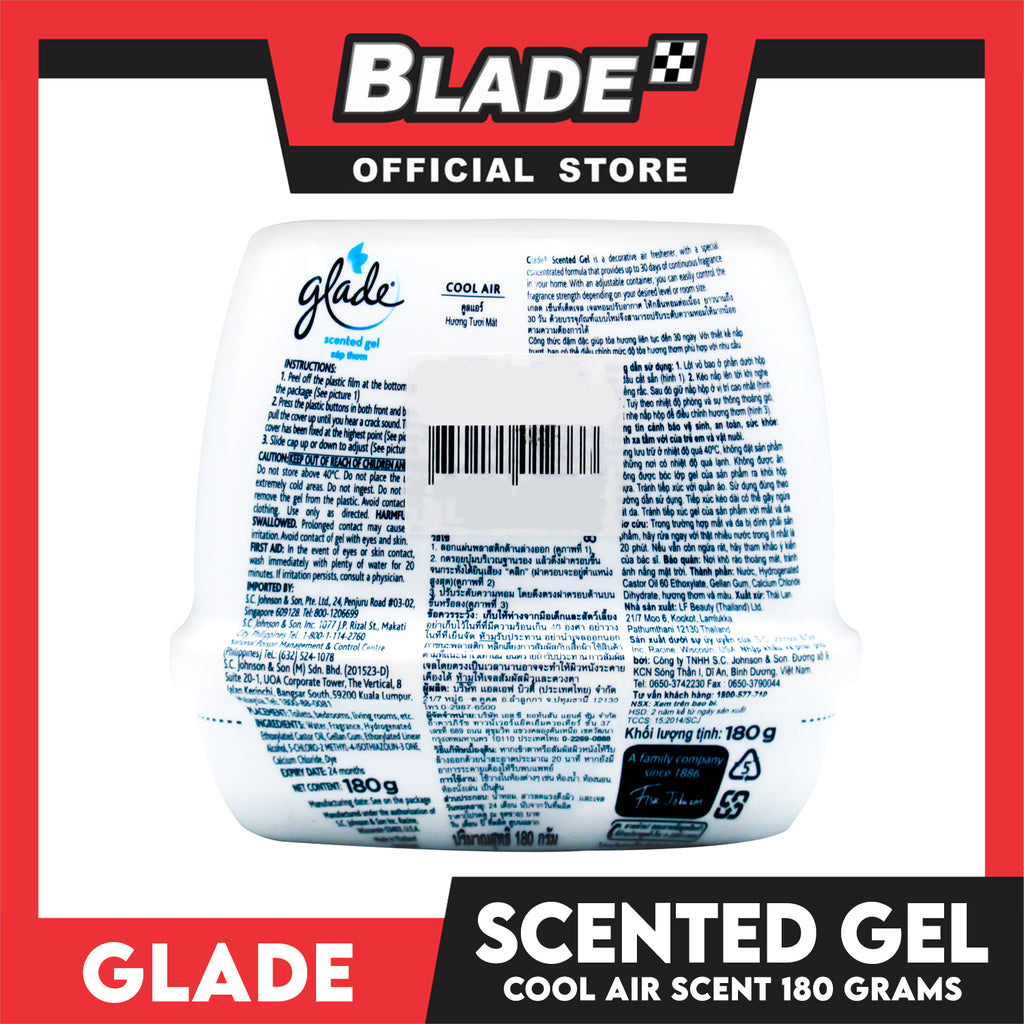 Glade Scented Gel Air Freshener 180g (Cool Air) – blade.ph