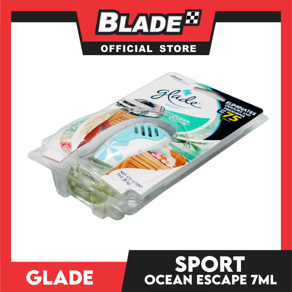 Glade Sport Primary Car Air Freshener 7ml (Ocean Escape) – blade.ph
