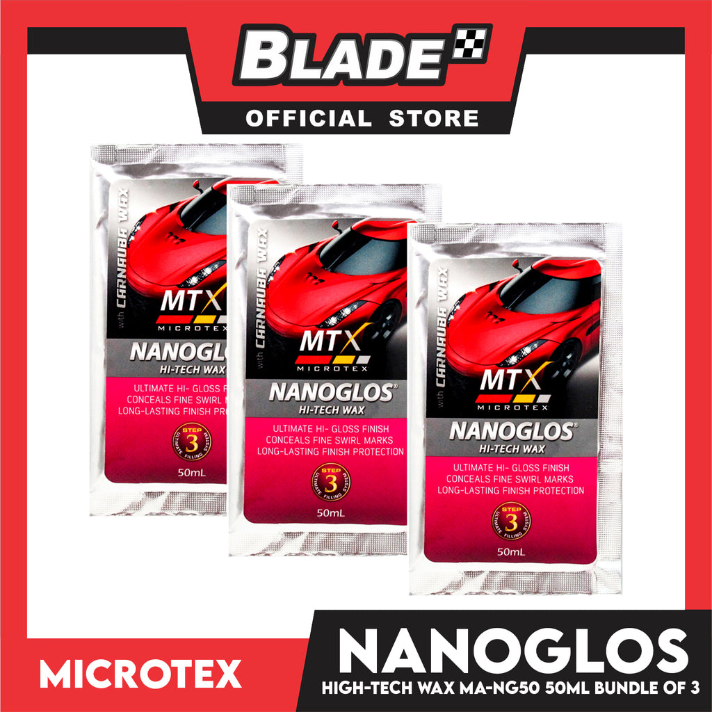 3pcs Microtex NanoGlos Hi-Tech Wax MA-NG50 Sachet 50ml – blade.ph