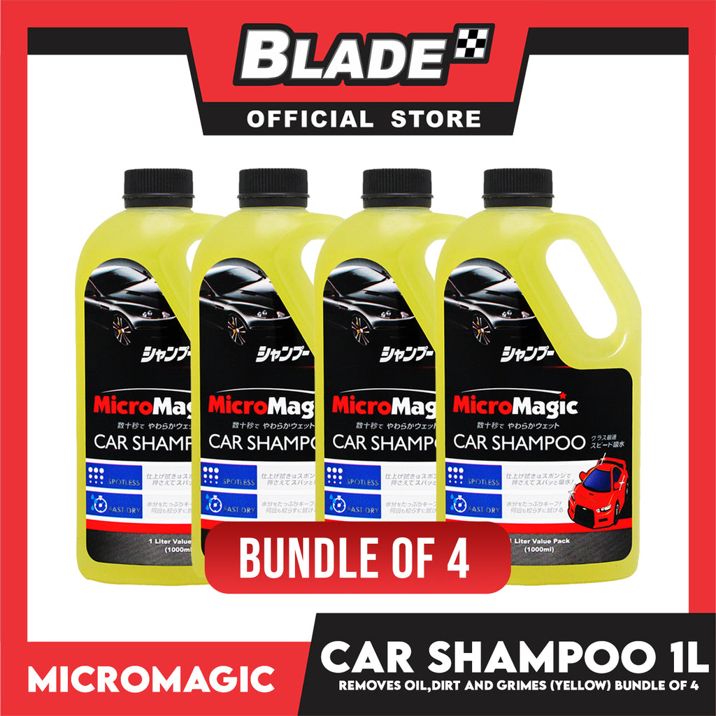 4pcs Micromagic Car Shampoo 1L – blade.ph