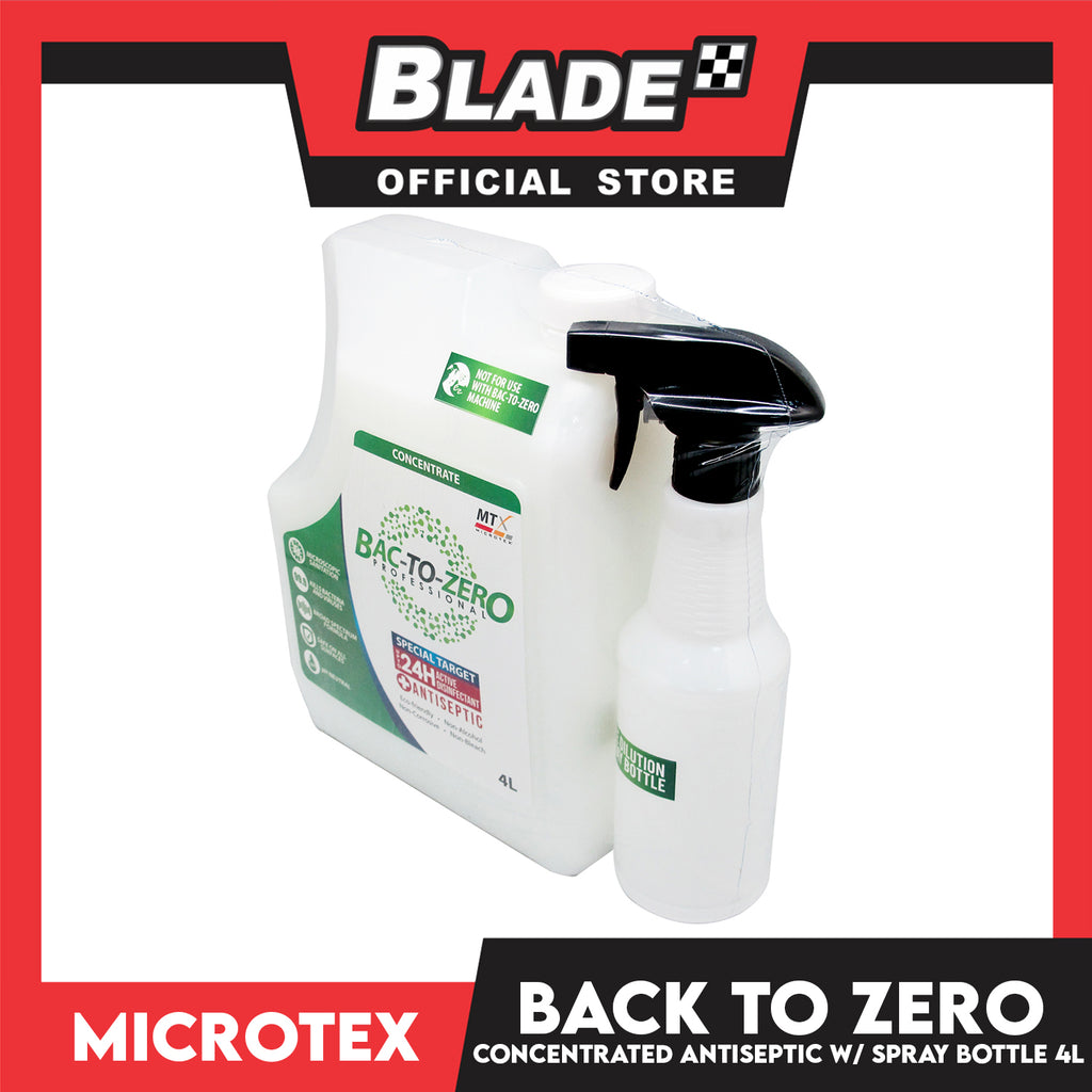 Microtex Back-to-Zero Professional Concentrate Antiseptic 4L with Free ...